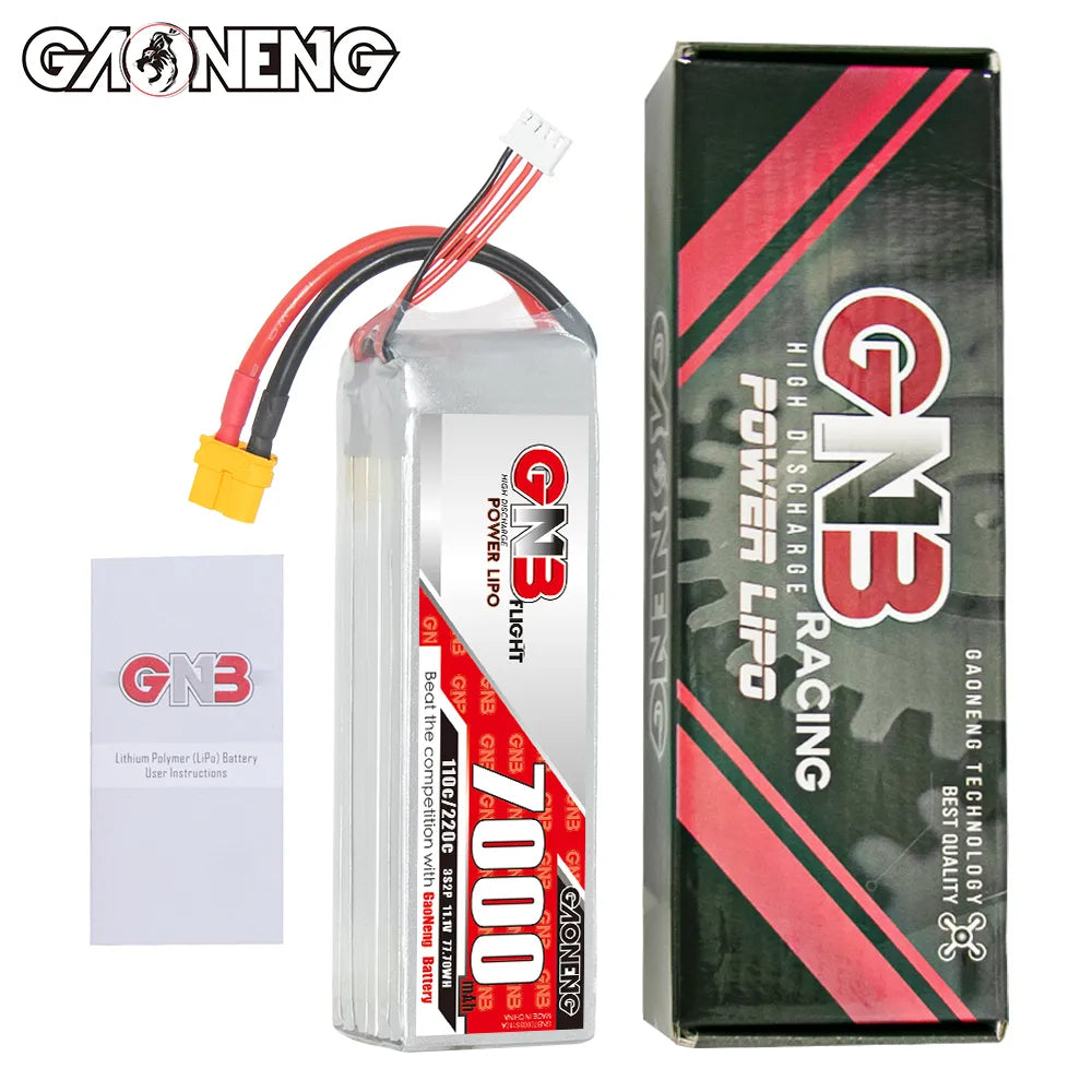 GAONENG GNB 3S 11.1V 7000mAh 110C LiPo Battery XT60 [DG] – Phaser FPV