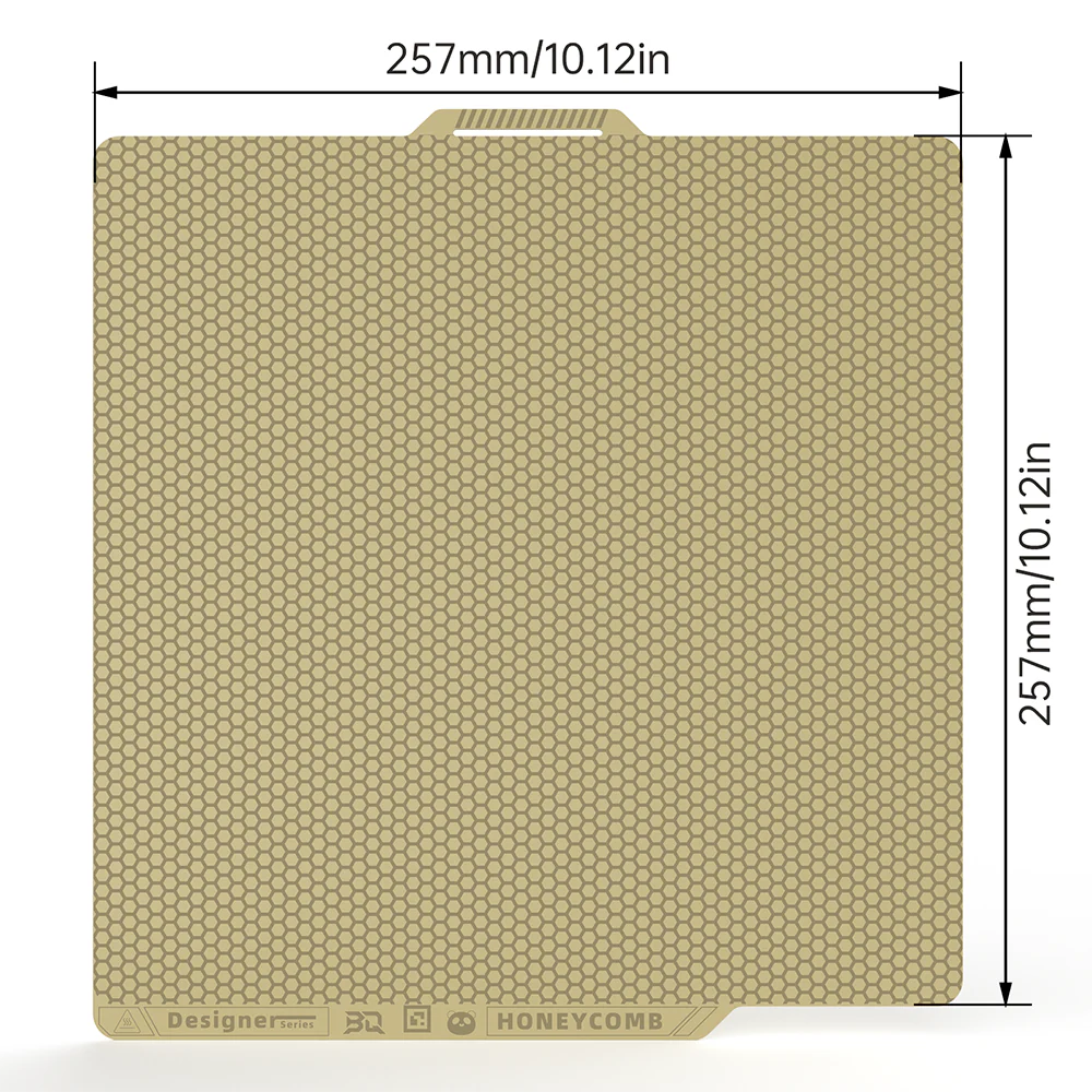 BIQU Panda Dual-Textured Designer Series Build Plate for Bambu X1/P1/A ...