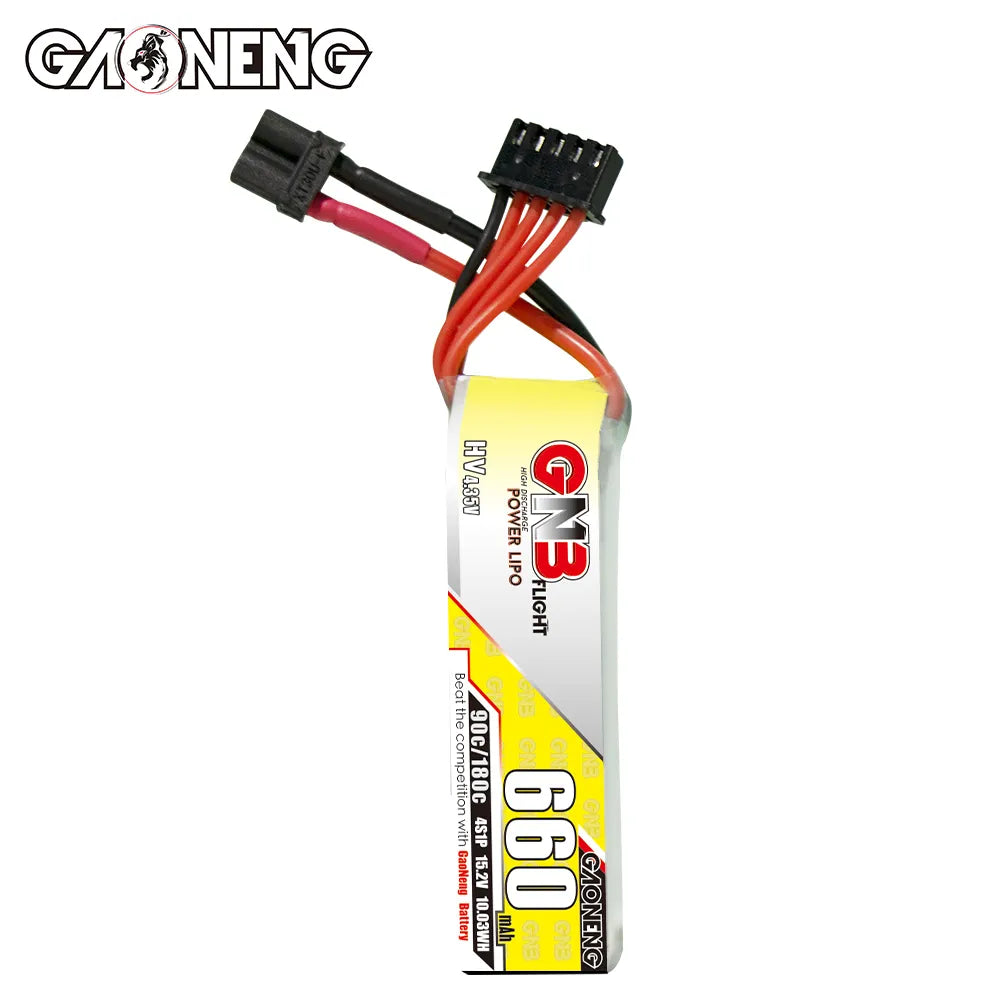 GAONENG GNB 4S 15.2V 660mAh 90C XT30 LiPo Battery Long Type [DG ...