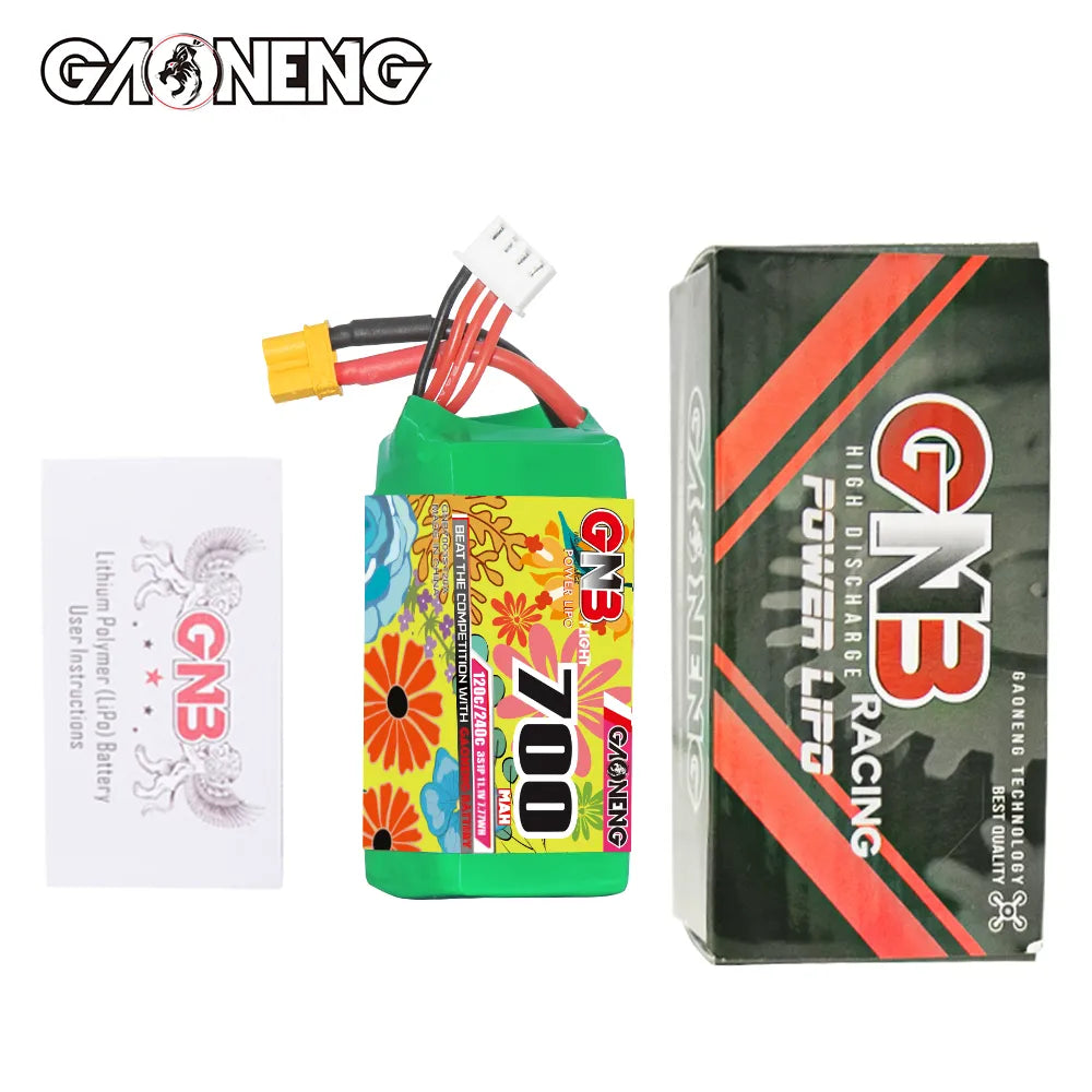 GAONENG GNB 3S 11.1V 700mAh 120C XT30 LiPo Battery [DG] – Phaser FPV