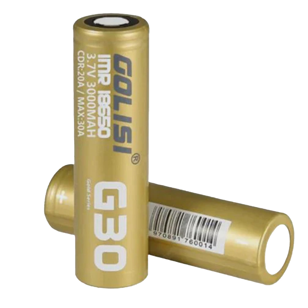 Golisi G30 18650 3000mAh 20A Lithium Li-Ion Rechargeable Battery (2pc ...