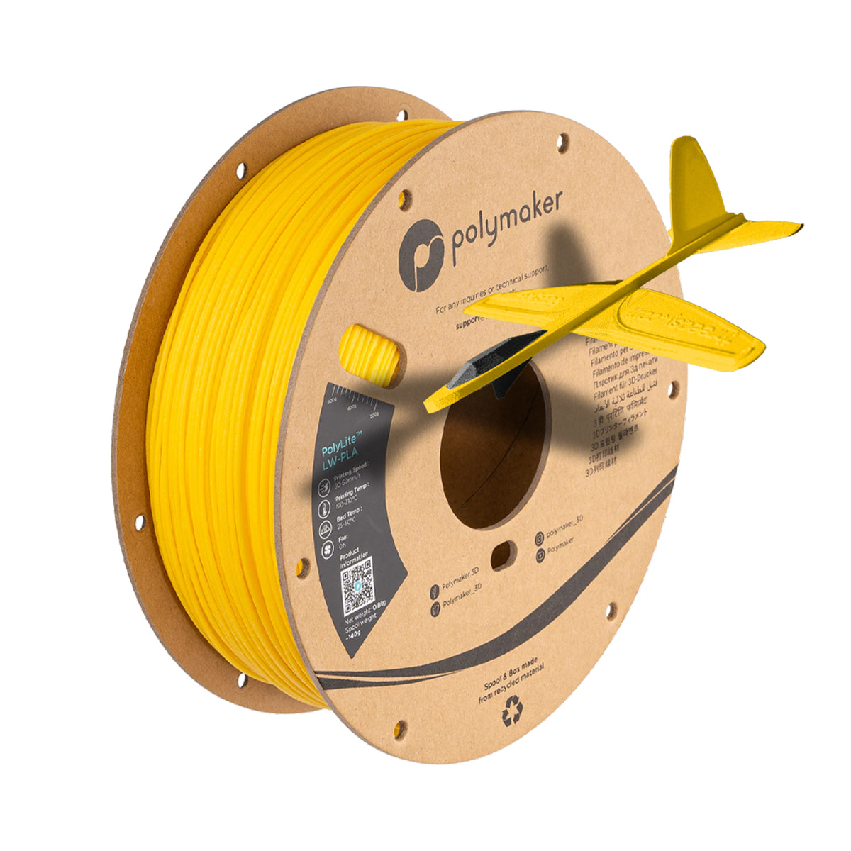 Polymaker Polylite LW-PLA 1.75mm Filament 800g – Phaser FPV