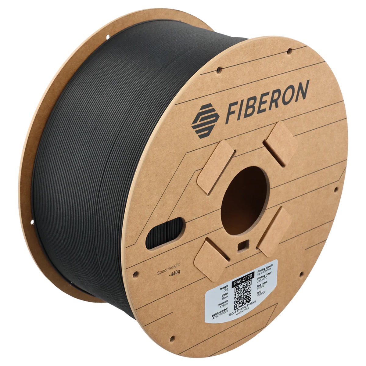 Polymaker Fiberon PA6-CF20 1.75mm Filament 3kg (Formerly PolyMide PA6 ...