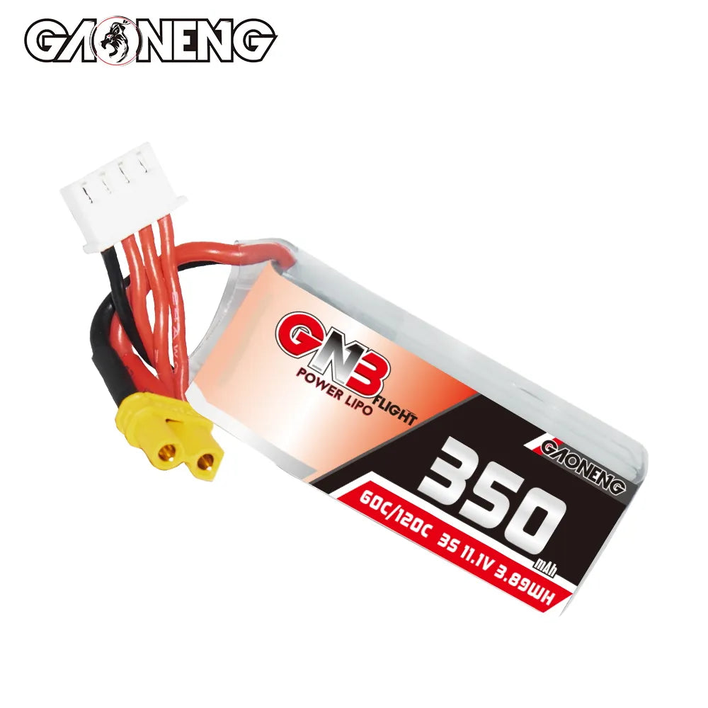 GAONENG GNB 3S 11.1V 350mAh 60C XT30 LiPo Battery [DG] – Phaser FPV