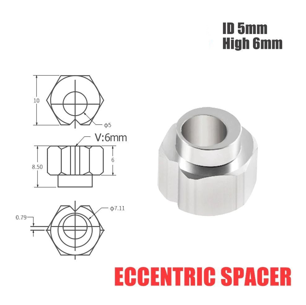 Eccentric Spacer for V-Slot Rail 8mm Hex 6mm Height (1pc) – Phaser FPV