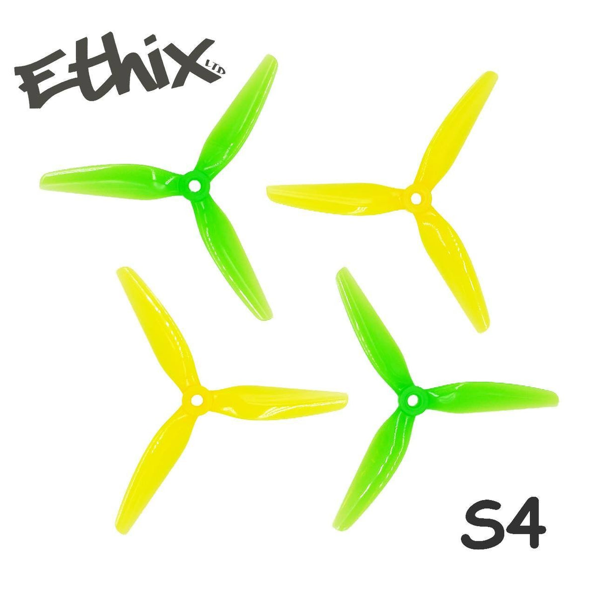 HQ Ethix S4 Lemon Lime Propellers | Buy S4 5x3.7x3 Props in Australia ...